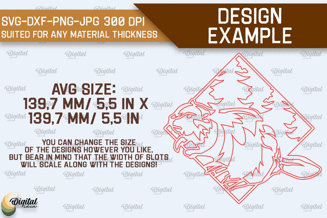Forest Animals Signs Laser Cut Bundle, Wild Animals Wall Art, Animals ...