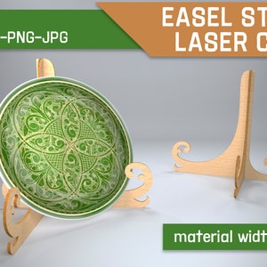Easel Stands Laser Cut Bundle, 3D Glowforge Display Stands, Photo Frame ...
