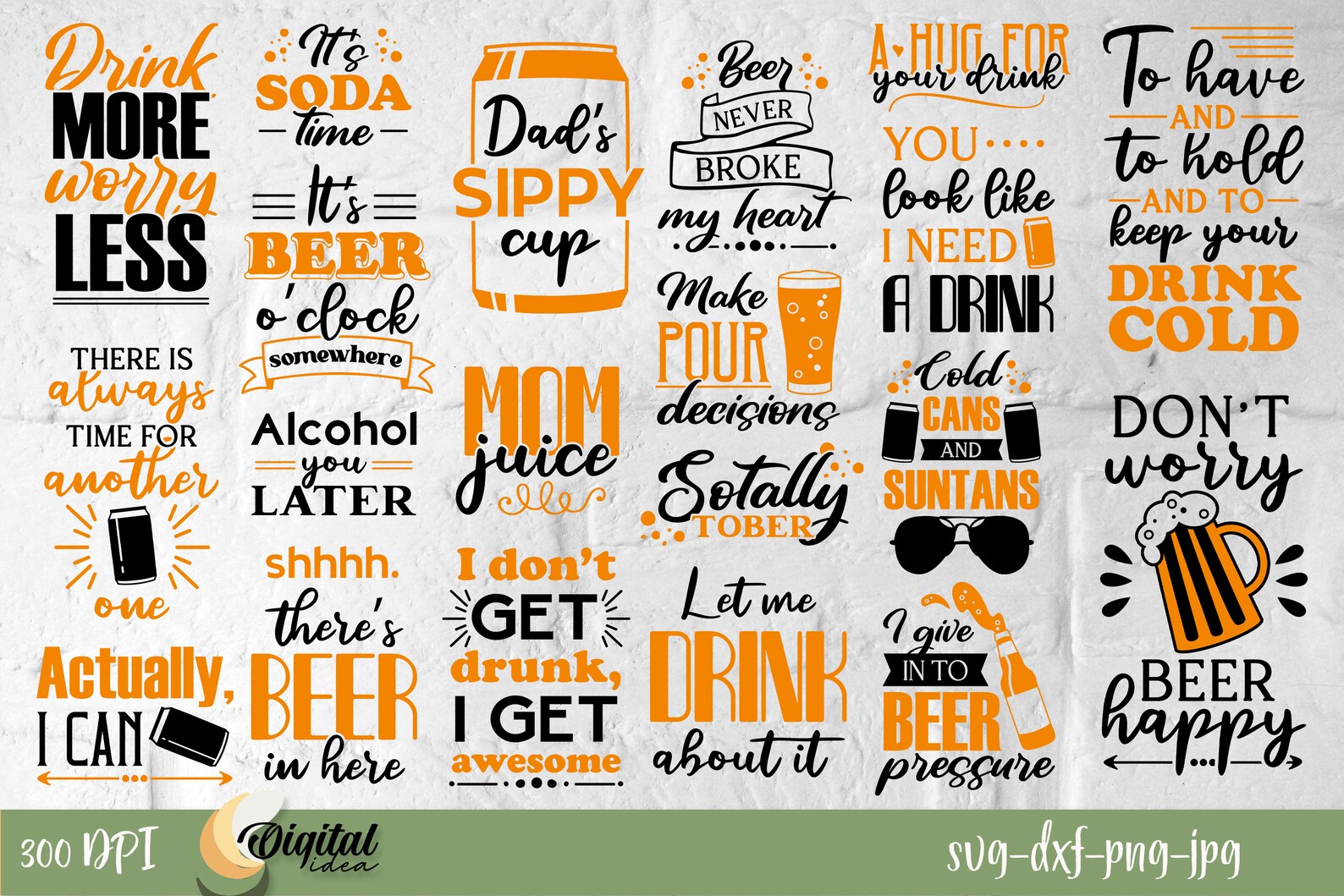 Drink Holder SVG Bundle, Designs for Can Holder Bundle, Can Holder SVG ...