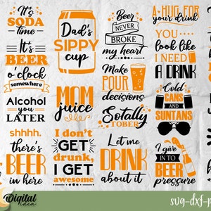 Drink Holder SVG Bundle, Designs for Can Holder Bundle, Can Holder SVG ...