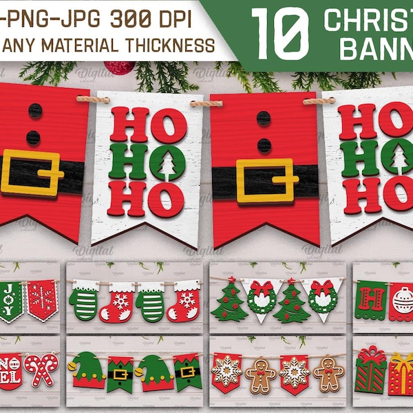 Farmhouse Christmas Banner - Etsy