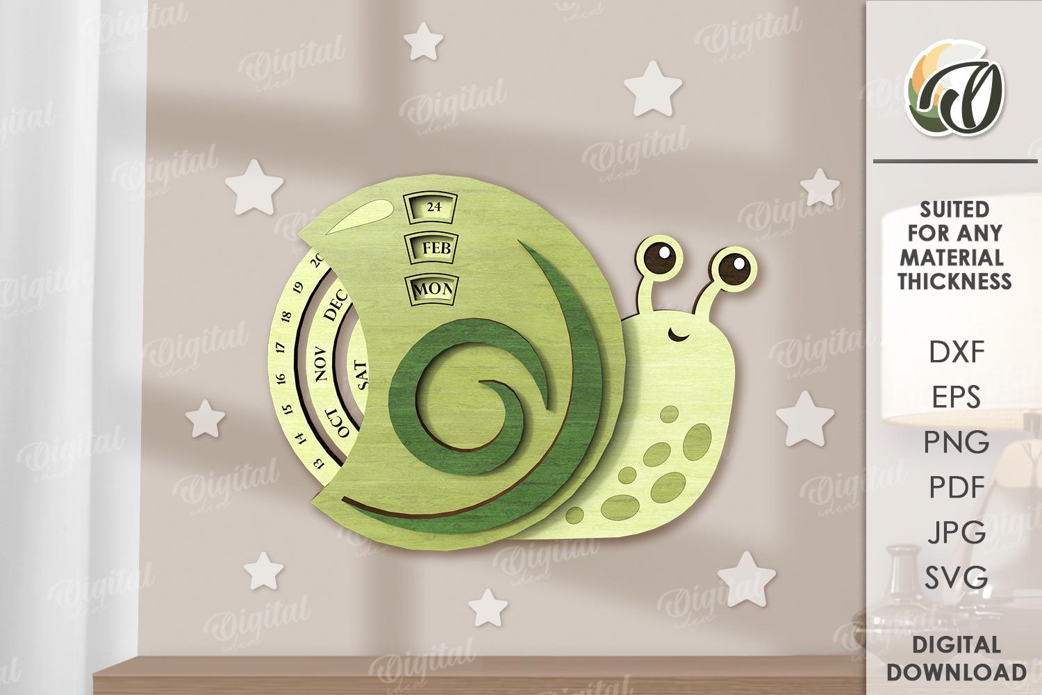 3D Kids Animal Perpetual Calendars Bundle, Round Calendar Laser Cut ...