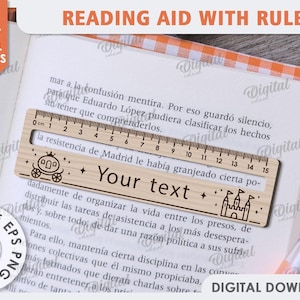 Line Readers Bundle, Reading Aid With Ruler for Dyslexia and ADHD Laser ...