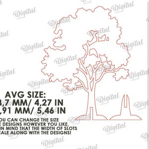 3D Fall Trees Bundle, Freestanding Tree Laser Cut, Autumn Tree Svg ...