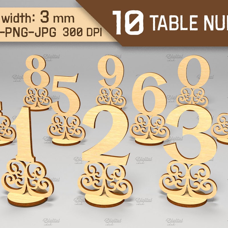 Rustic Table Numbers - Etsy