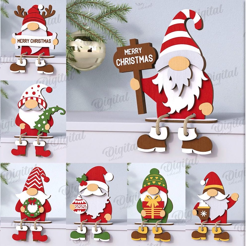 Winter Gnome Shelf Sitter Svg - Etsy