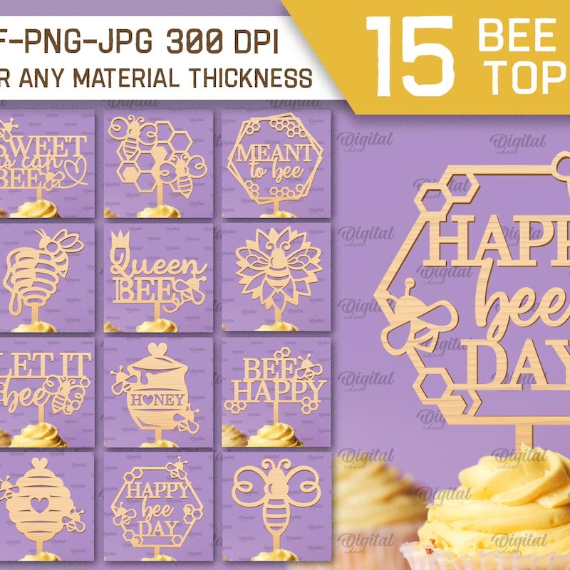 Toppers de abejas - Etsy España