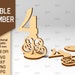 Standing Table Numbers Bundle, 3D Number Stands Laser Cut, Birthday ...