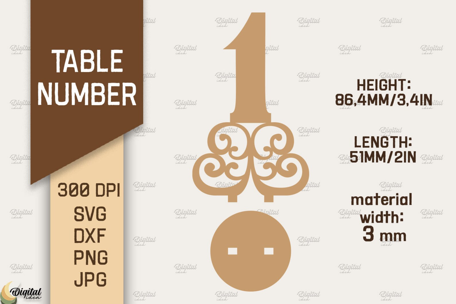 Standing Table Numbers Bundle, 3D Number Stands Laser Cut, Birthday ...