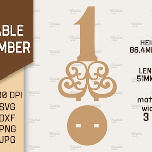 Standing Table Numbers Bundle, 3D Number Stands Laser Cut, Birthday ...