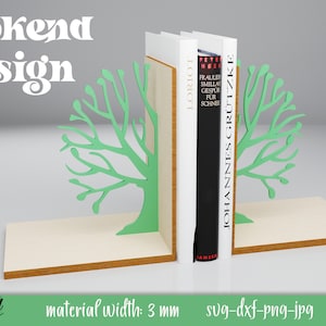 3D Book End Bundle, Lasercut Bookend Designs, Book Holder Glowforge ...