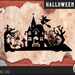 Halloween Scene SVG Bundle, Halloween Wall Art SVG, Halloween ...