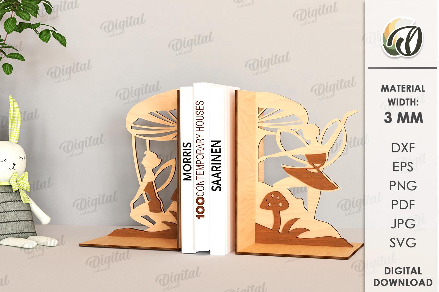 3D Bookends Bundle, Kids Bookend Laser Cut, Book Holder Glowforge ...