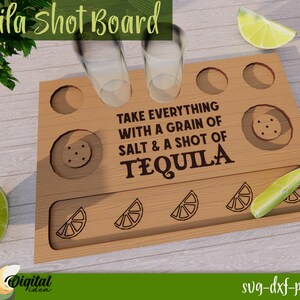Tequila Shot Boards Bundle, 3D Tequila Trays Lasercut, Tequila Flight ...