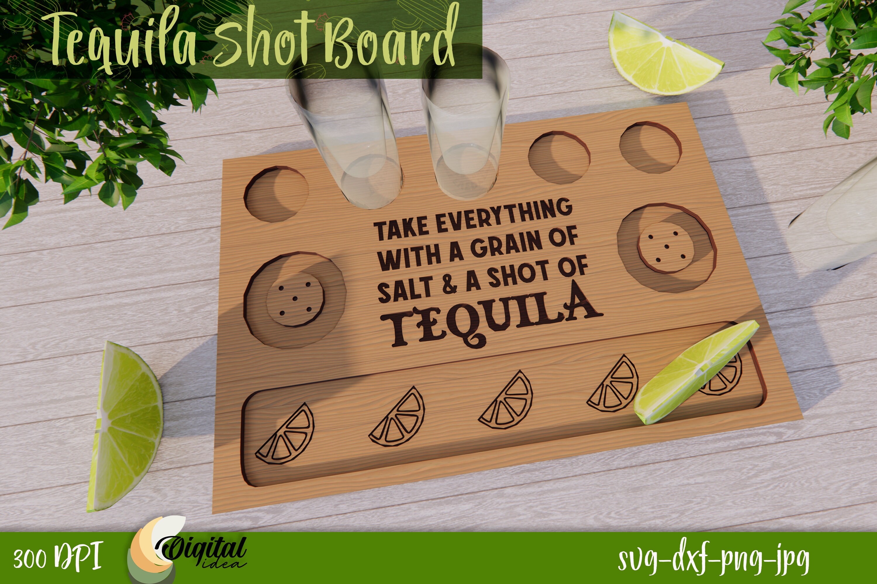 Tequila Shot Boards Bundle, 3D Tequila Trays Lasercut, Tequila Flight ...