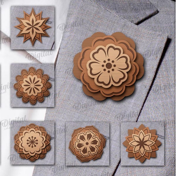 Flower Lapel Pin - Etsy