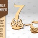 Standing Table Numbers Bundle, 3D Number Stands Laser Cut, Birthday ...