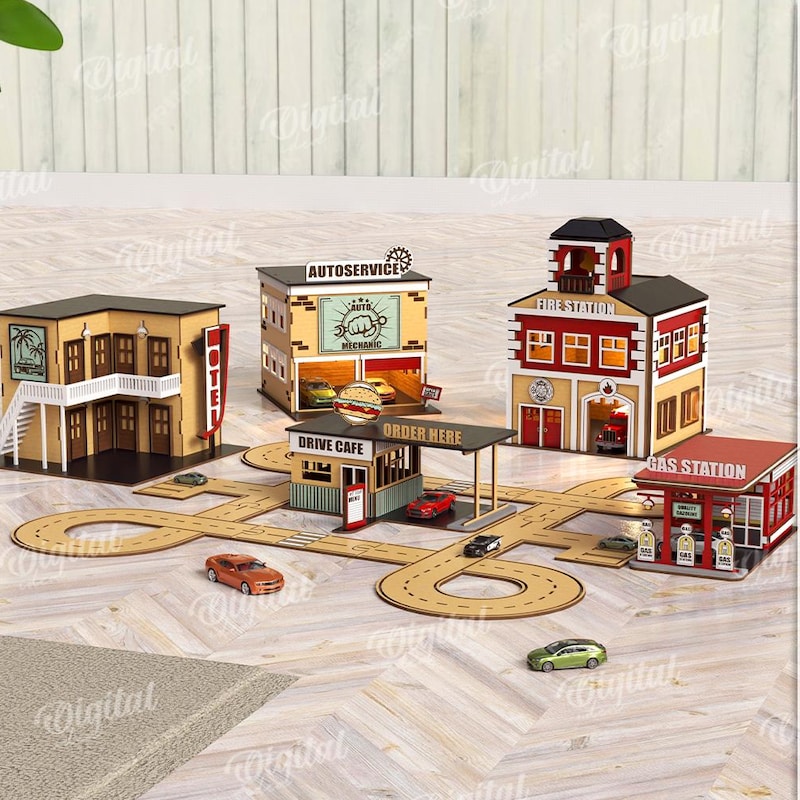 Christmas in the City Diner - Etsy