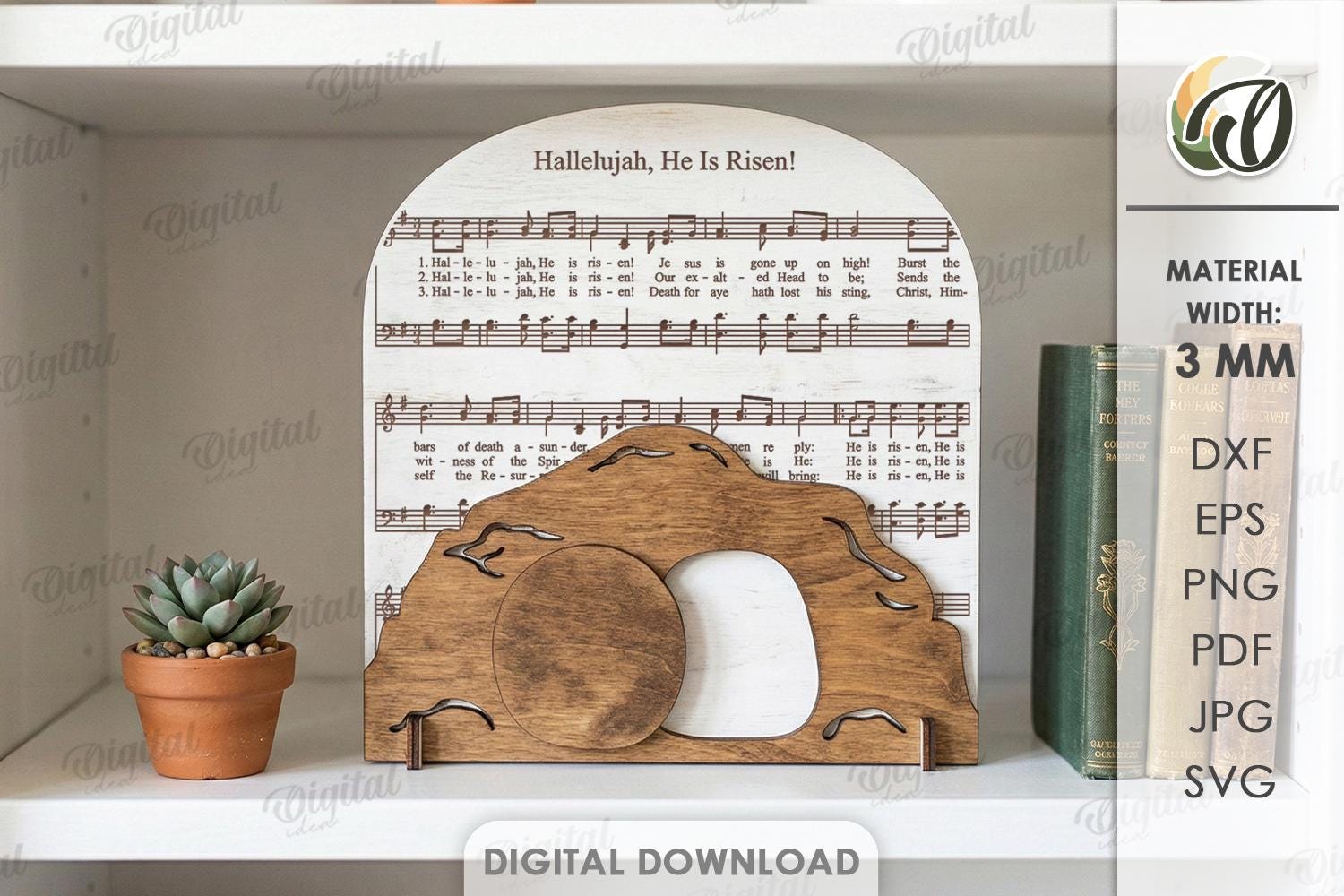 3D Christian Hymn Stands Bundle, Religious Decor Laser Cut Files ...