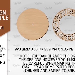 3D Wall Clock Faces Bundle, Decorative Clock Laser Cut, Home Decor ...