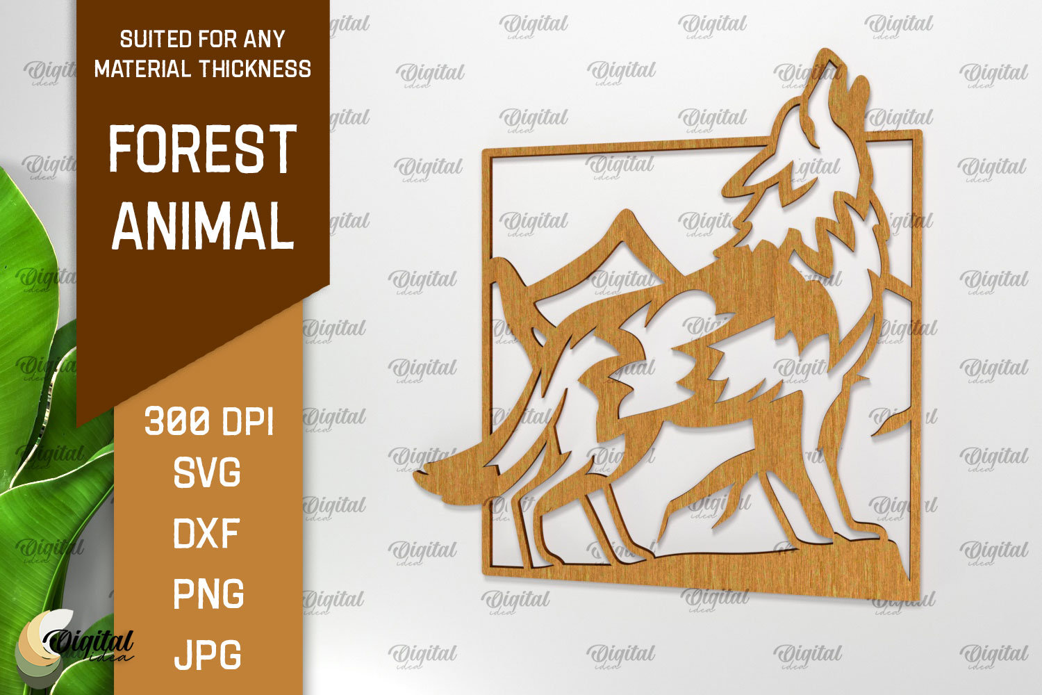 Forest Animals Signs Laser Cut Bundle, Wild Animals Wall Art, Animals ...