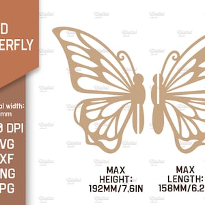 3D Butterflies and Dragonflies Bundle, 3D Butterfly Lasercut, Dragonfly ...