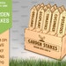 3D Garden Stakes Bundle, 3D Laser Cut, Vegetable Stakes Holder SVG ...