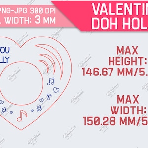 Valentine's Day Play Doh Holders Bundle, Playdoh Holder Laser Cut, Kids ...
