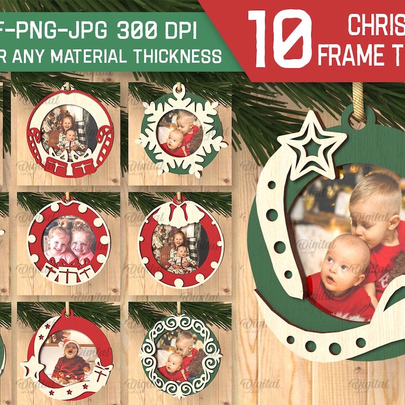 Christmas Frame Svg - Etsy