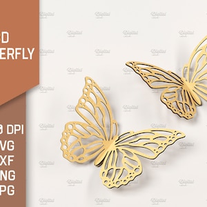 3D Butterflies and Dragonflies Bundle, 3D Butterfly Lasercut, Dragonfly ...