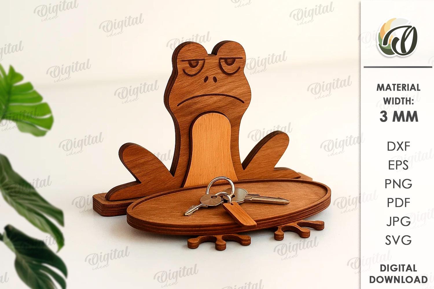 3D Animal Key Holders Bundle, Funny Animal Key Tray Laser Cut Files ...