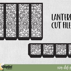 Floral 3D Lantern SVG Bundle, Flower Paper Lantern SVG, 3D Paper ...