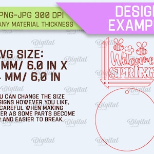 3D Spring Round Signs Bundle, Welcome Spring Svg, Round Layered Sign ...