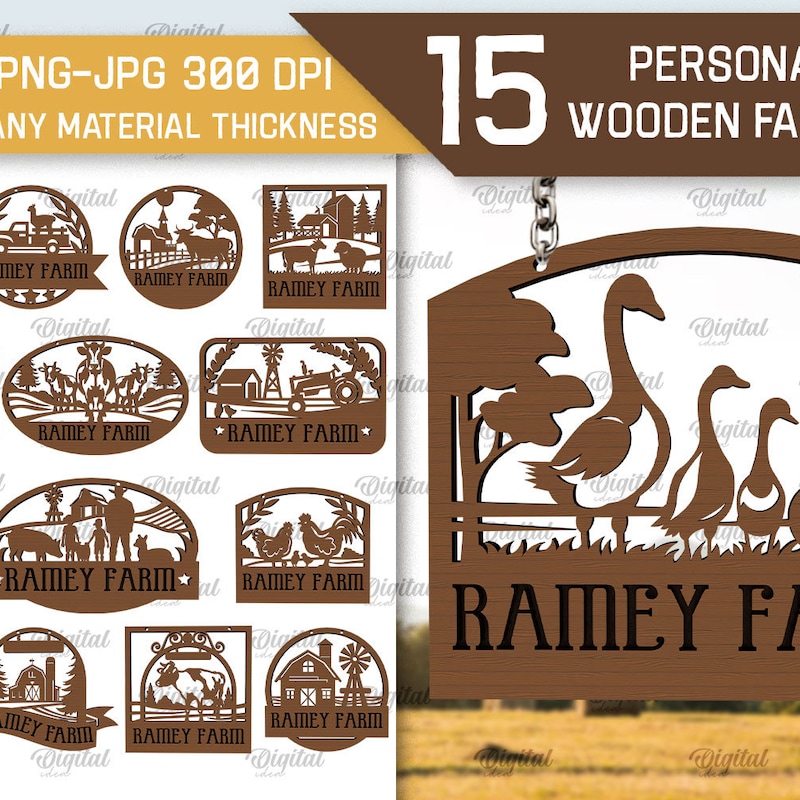 Clock Farm House - Etsy UK