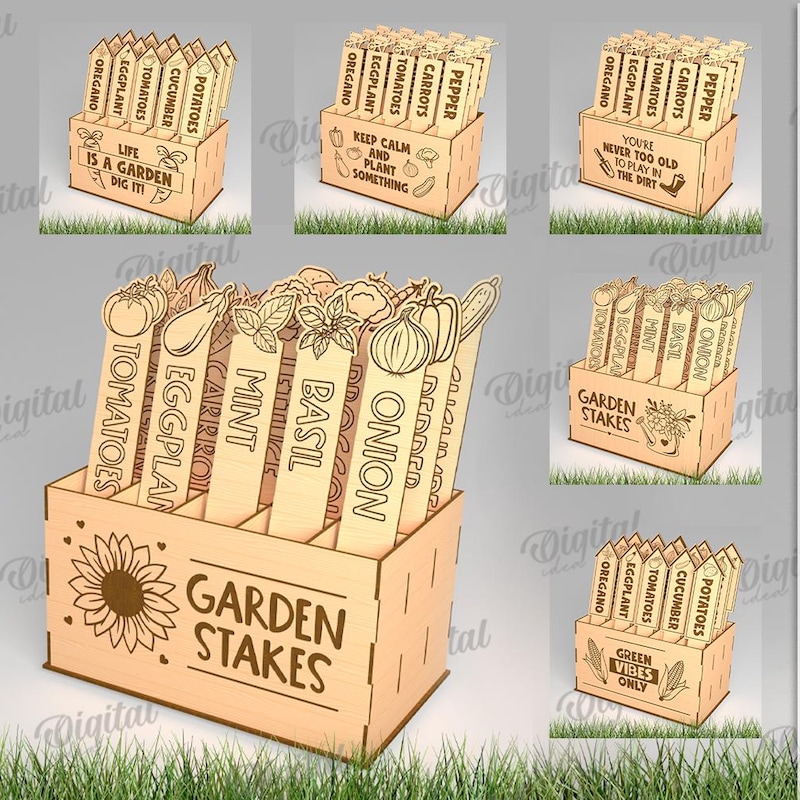 Garden Plant Label Svg - Etsy