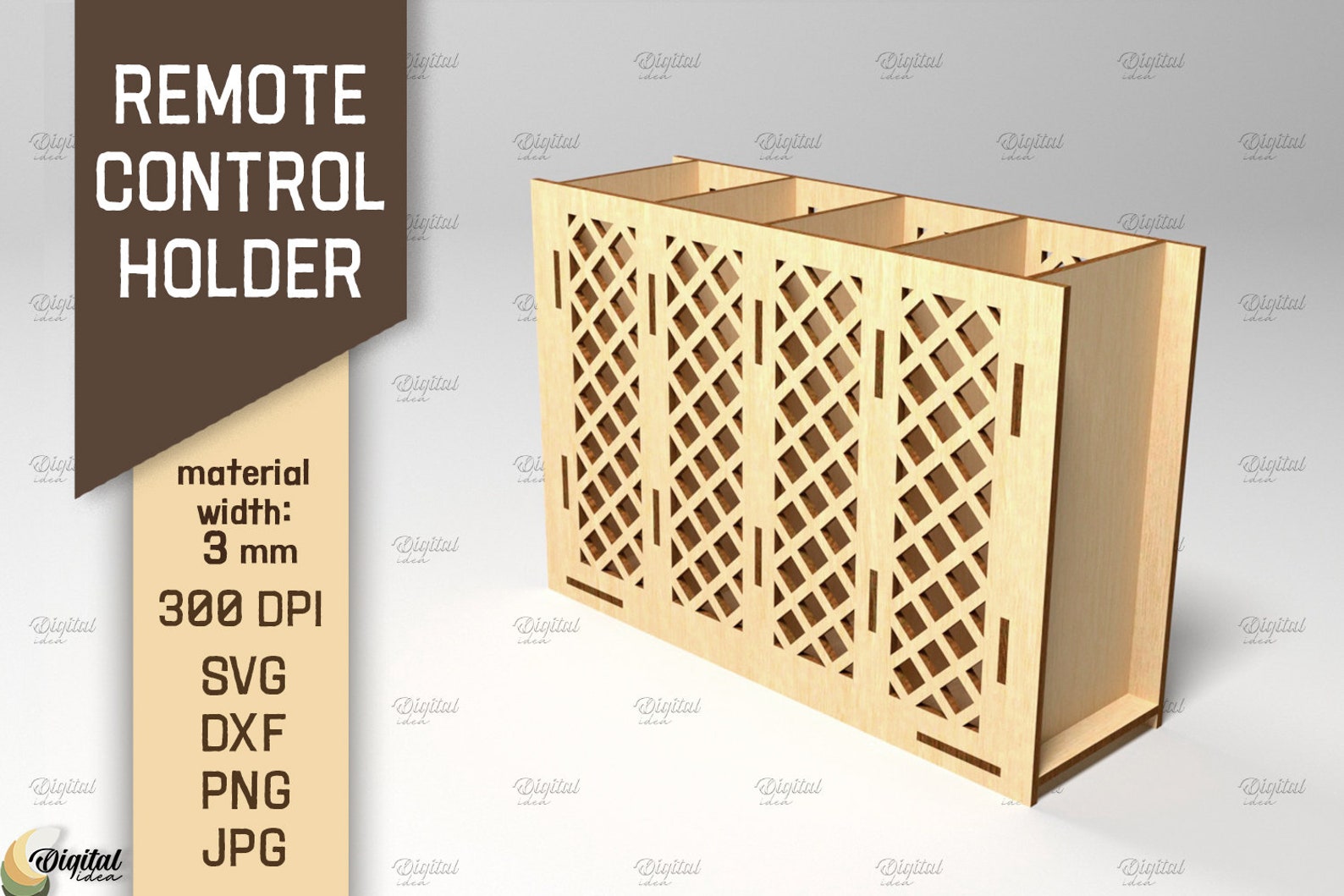 Remote Control Holders Bundle, 3D Storage Box, Remote Storage, Phone ...