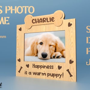 Pets Photo Frame Laser Cut Bundle, Cats and Dogs Frames Bundle, 3d ...