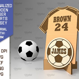 Personalized Sports Jerseys Laser Cut Bundle, 3D Custom Sign Lasercut ...