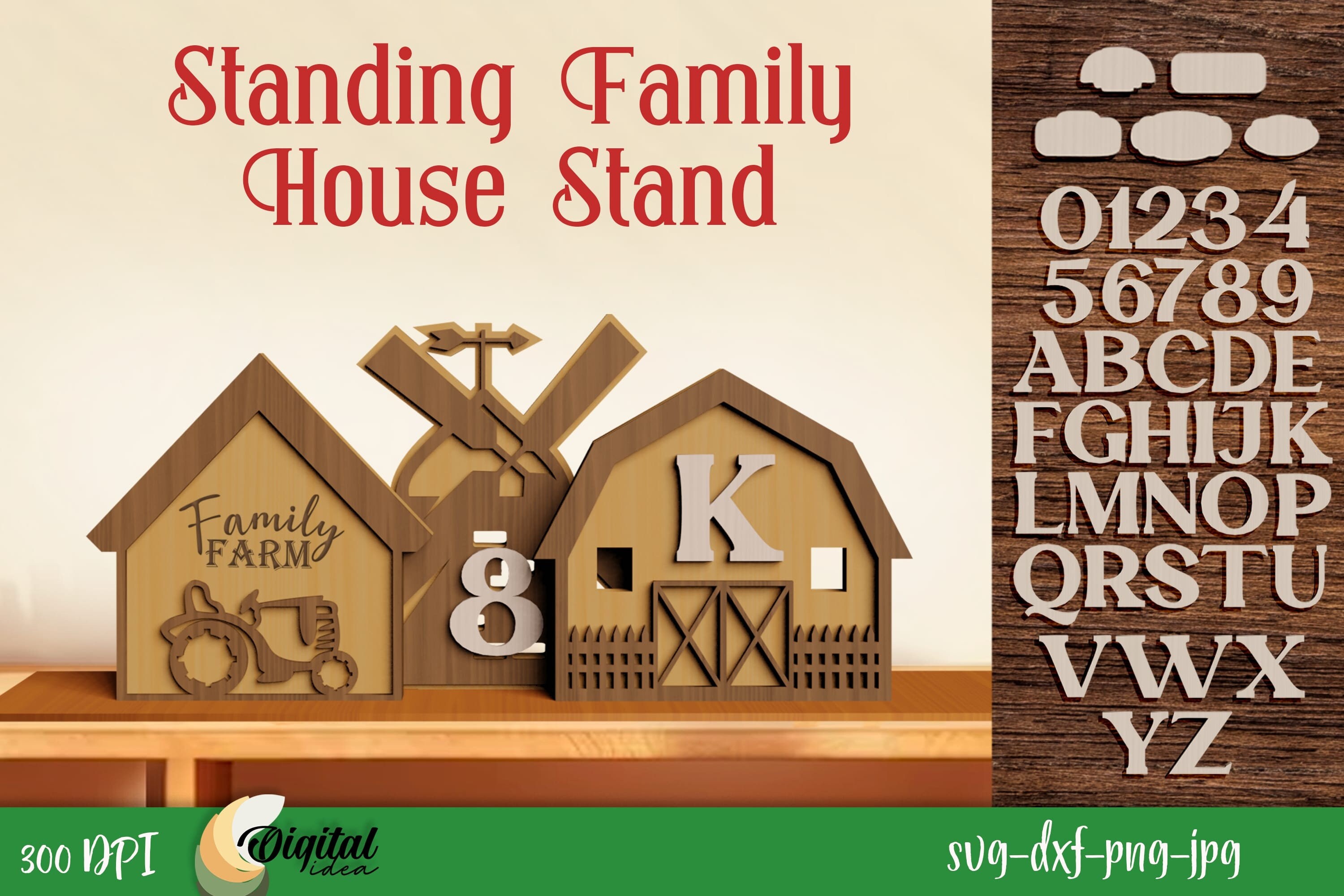 Houses Stands Laser Cut Bundle Standing Laser Cut File - Etsy