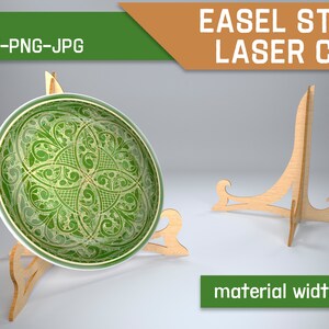 Easel Stands Laser Cut Bundle, 3D Glowforge Display Stands, Photo Frame ...