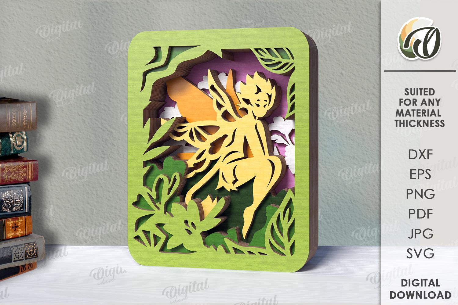 3D Fairy Tale Multilayered Decors Bundle, Decorative Layered Shadow Box ...