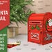 3D Santa Mailbox Bundle, 3D Xmas Mail Laser Cut, Christmas Letter Box ...