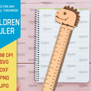 Kids Rulers Bundle, Wooden Childrens Ruler Laser Cut, Inches and ...