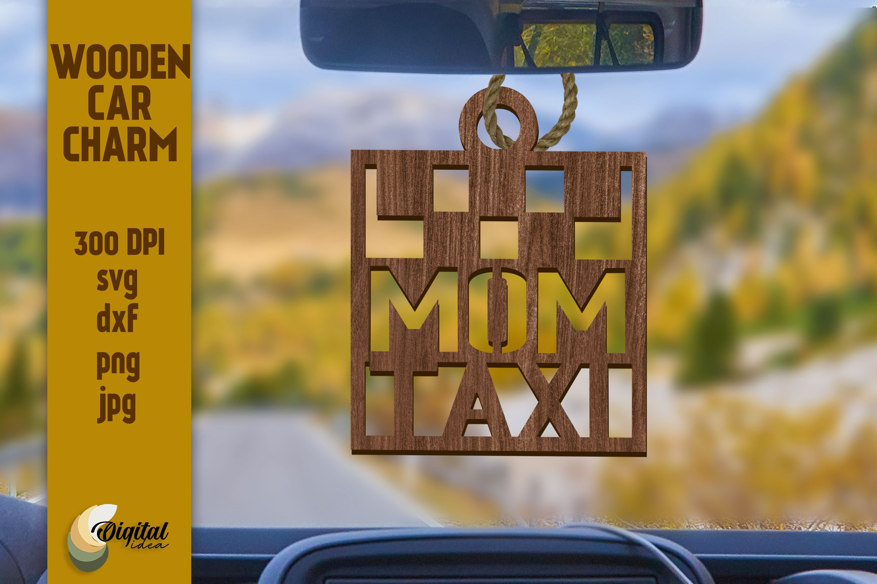 Wooden Car Charms SVG Bundle, Laser Cut Files, Driving Quotes and ...