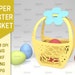 Easter Basket Egg Holders Bundle, 3D Paper Cut Egg Holder SVG, Egg ...