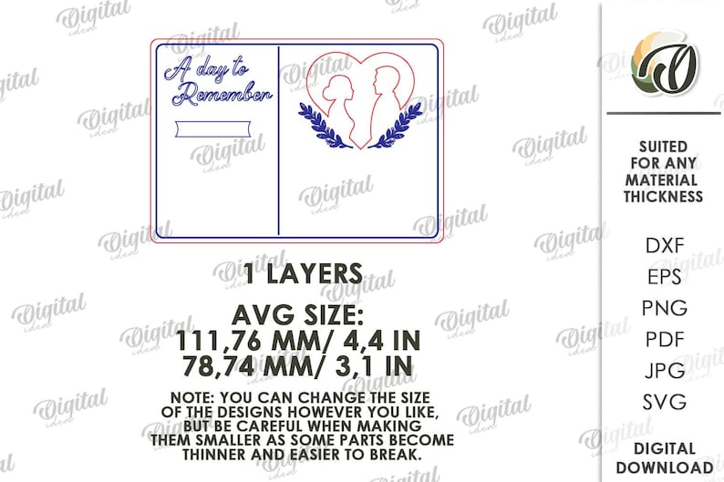 Wedding Save the Date Cards Bundle, Wedding Invite Laser Cut Files ...
