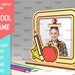 3D Kids School Photo Frames Bundle, School Picture Frame With Stand, 3D ...