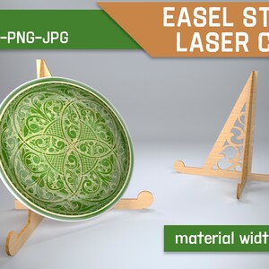 Easel Stands Laser Cut Bundle, 3D Glowforge Display Stands, Photo Frame ...