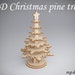 3D Christmas Trees Laser Cut Bundle, Standing Trees Glowforge, Pine ...