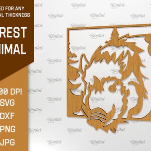 Forest Animals Signs Laser Cut Bundle, Wild Animals Wall Art, Animals ...